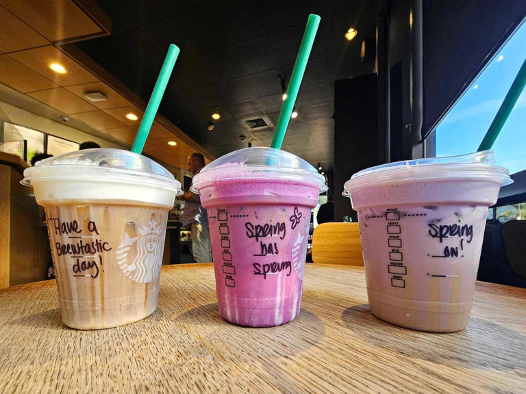 Starbucks' new spring menu includes drinks made with ube, lavender, and ...