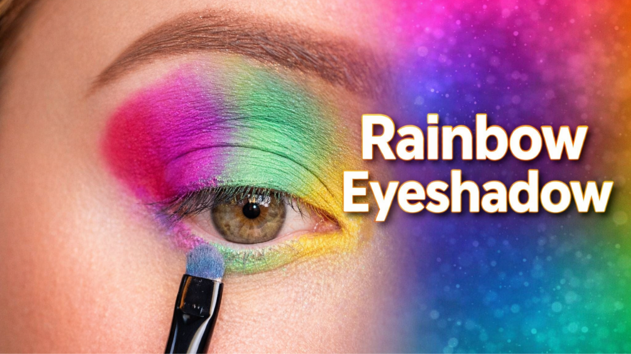 Easy rainbow eyeshadow tutorial anyone can try
