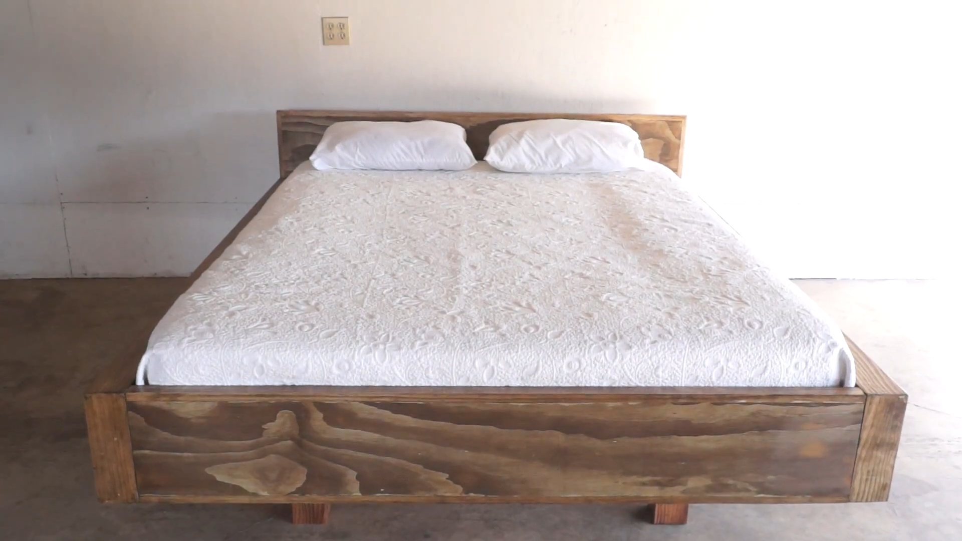 My wife showed me a $2,000 bed - so I built this
