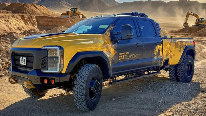 The CAT truck is real, yet far from reality at the same time