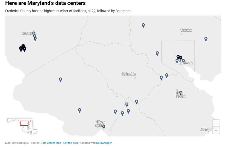 As data centers multiply, Maryland’s power grid struggles to keep up