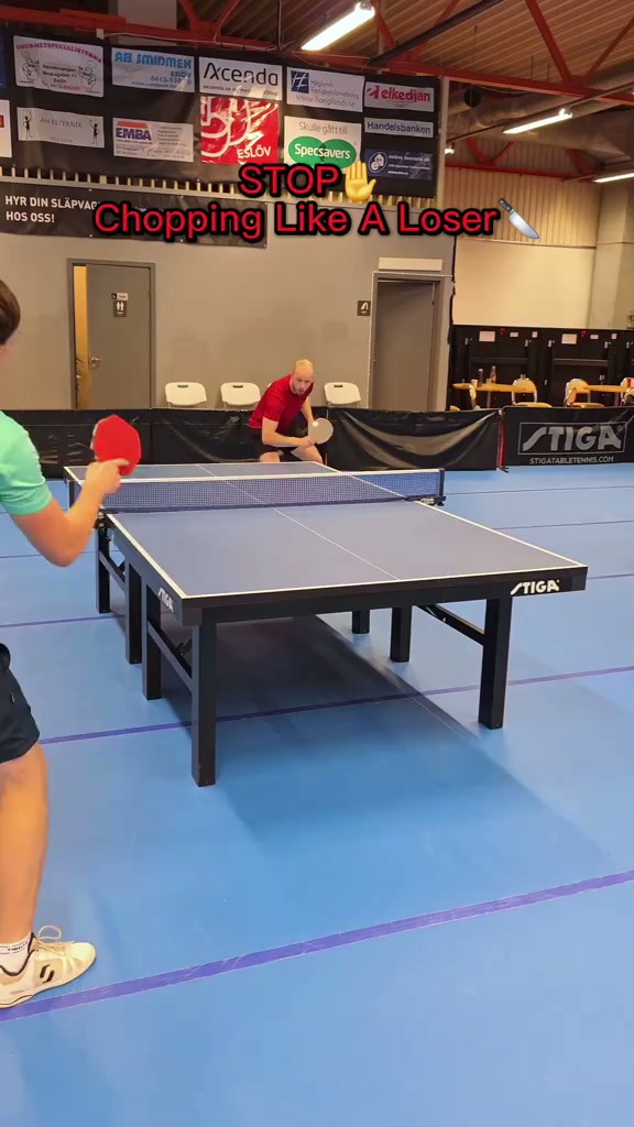 Stop chopping weakly in table tennis and win more points