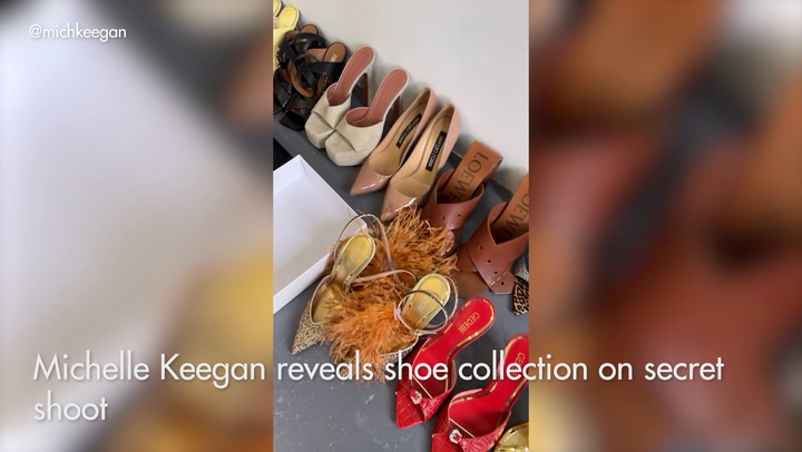 Watch: Michelle Keegan reveals shoe collection on secret shoot