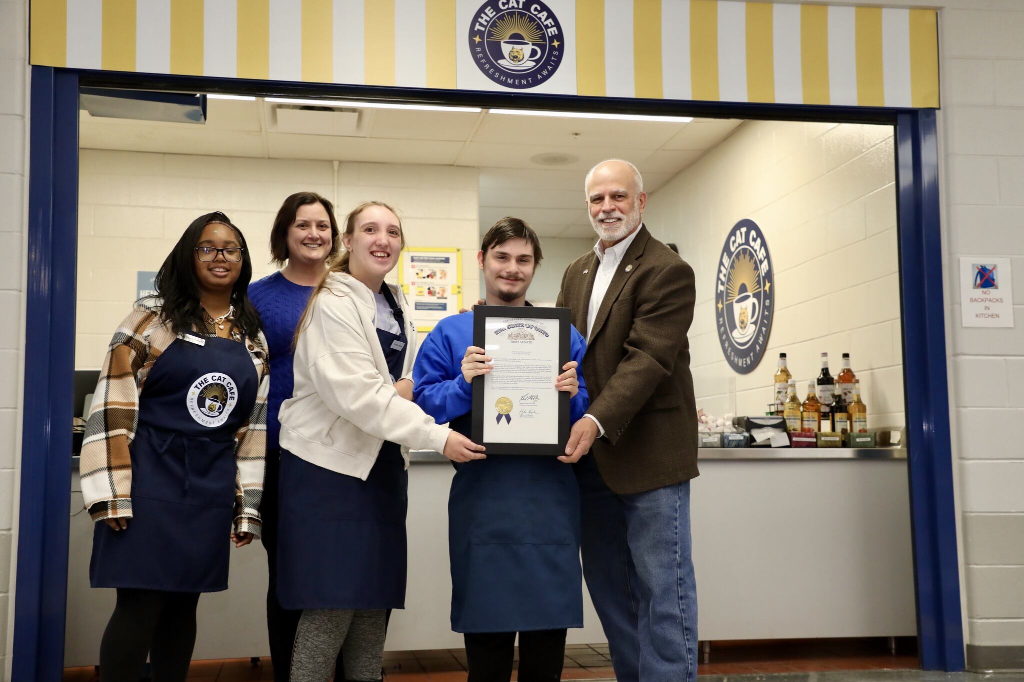 State senator visits local student-run cafe