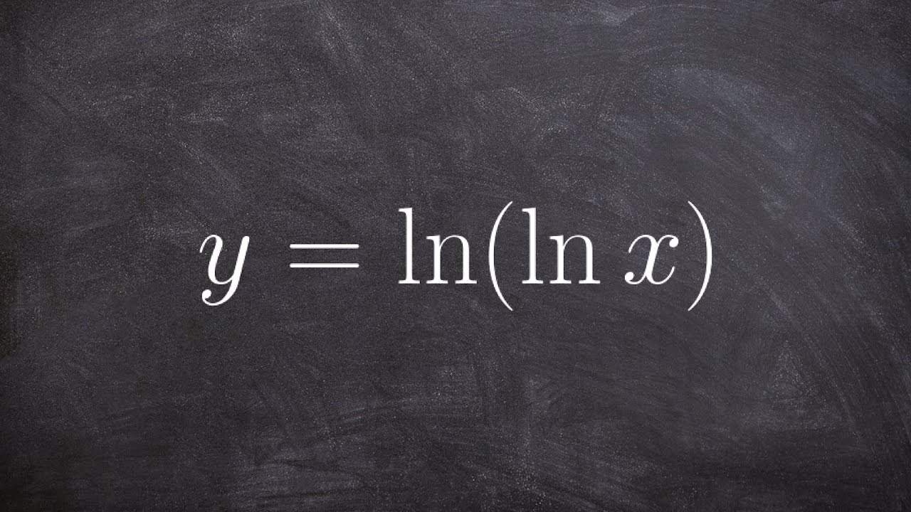 Take the second derivative of a natural logarithmic equation
