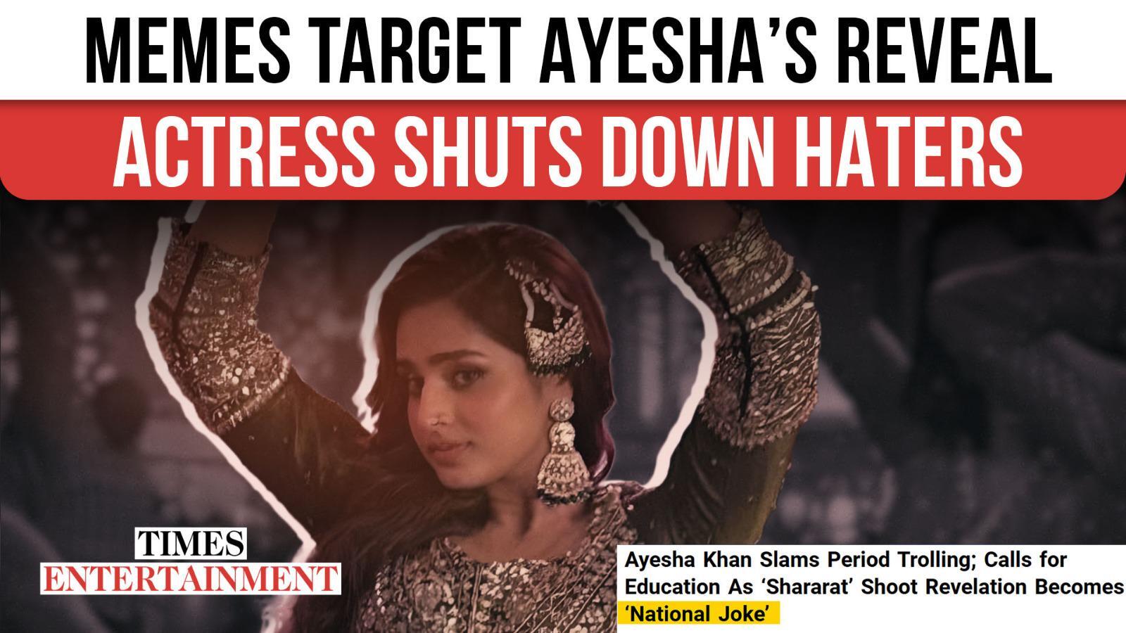 Ayesha Khan turns troll attack into powerful message on menstrual stigma