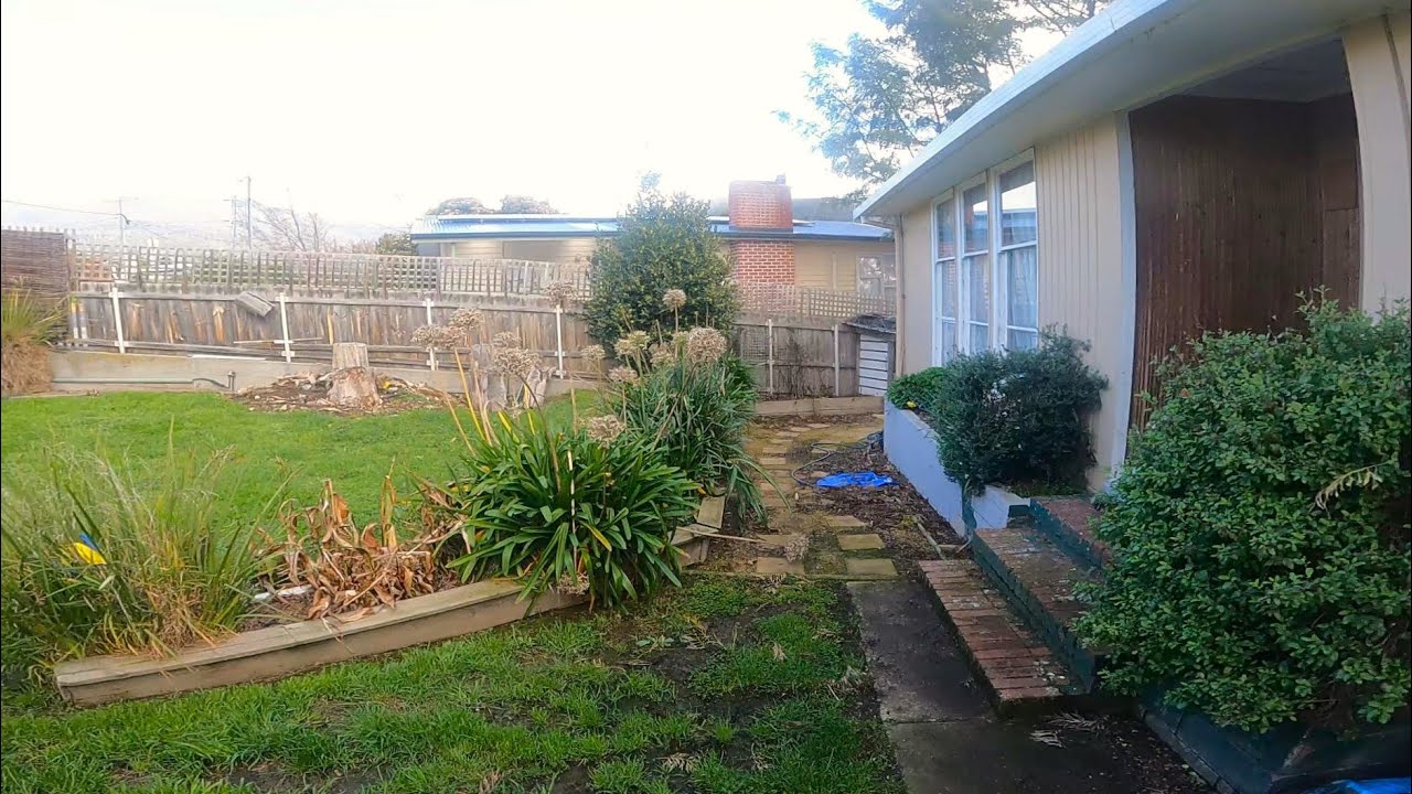 Neglected garden transformation ASMR