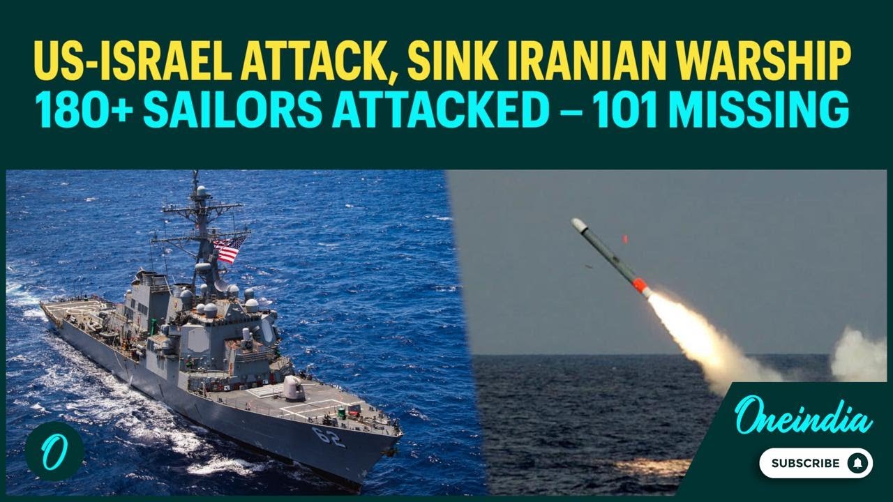 US.-Israeli submarine bombs Iran navy ship? 180+ Iranian navy sailors ...