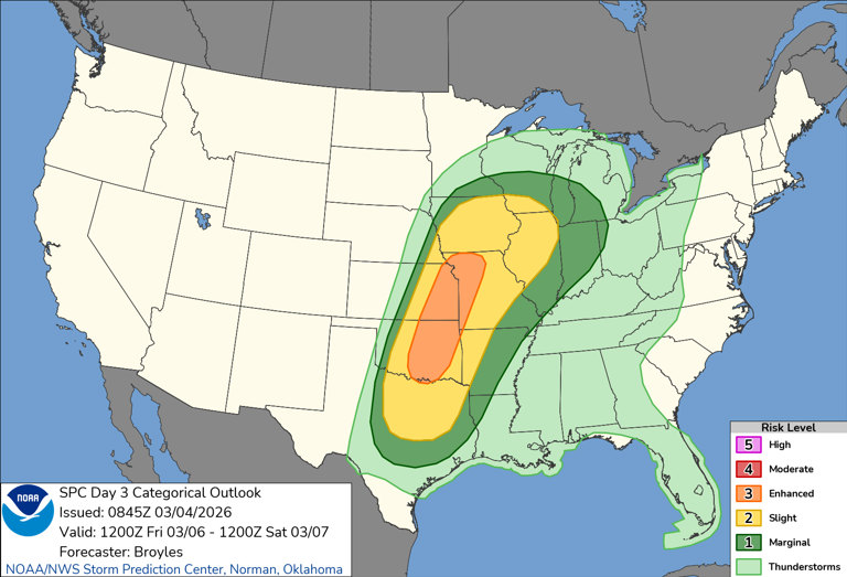 Tornadoes expected in Oklahoma this week. See storm maps