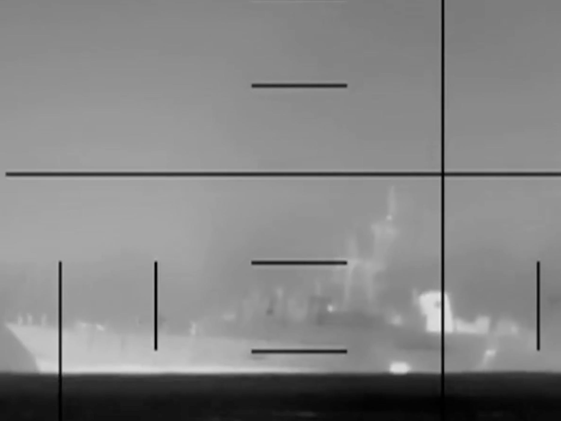 A US Navy submarine sank an enemy warship with a torpedo for the first ...
