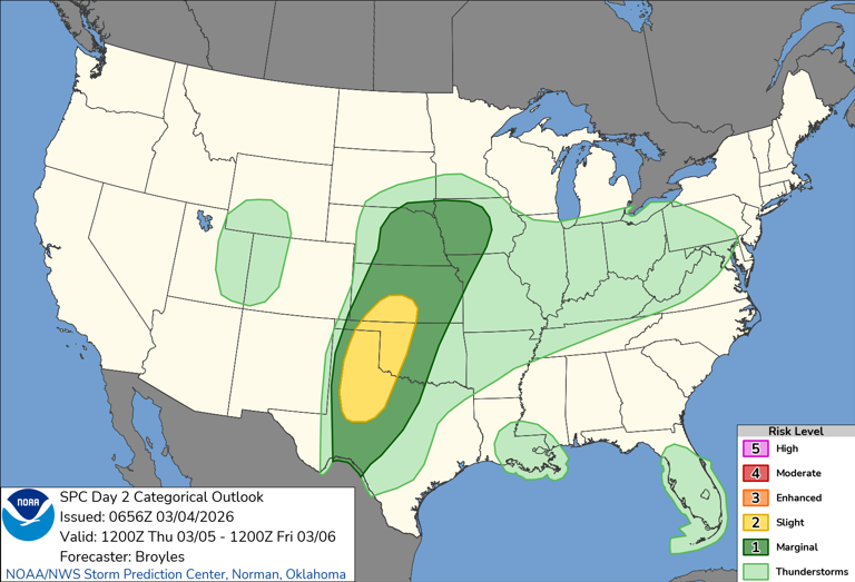 Tornadoes expected in Oklahoma this week. See storm maps