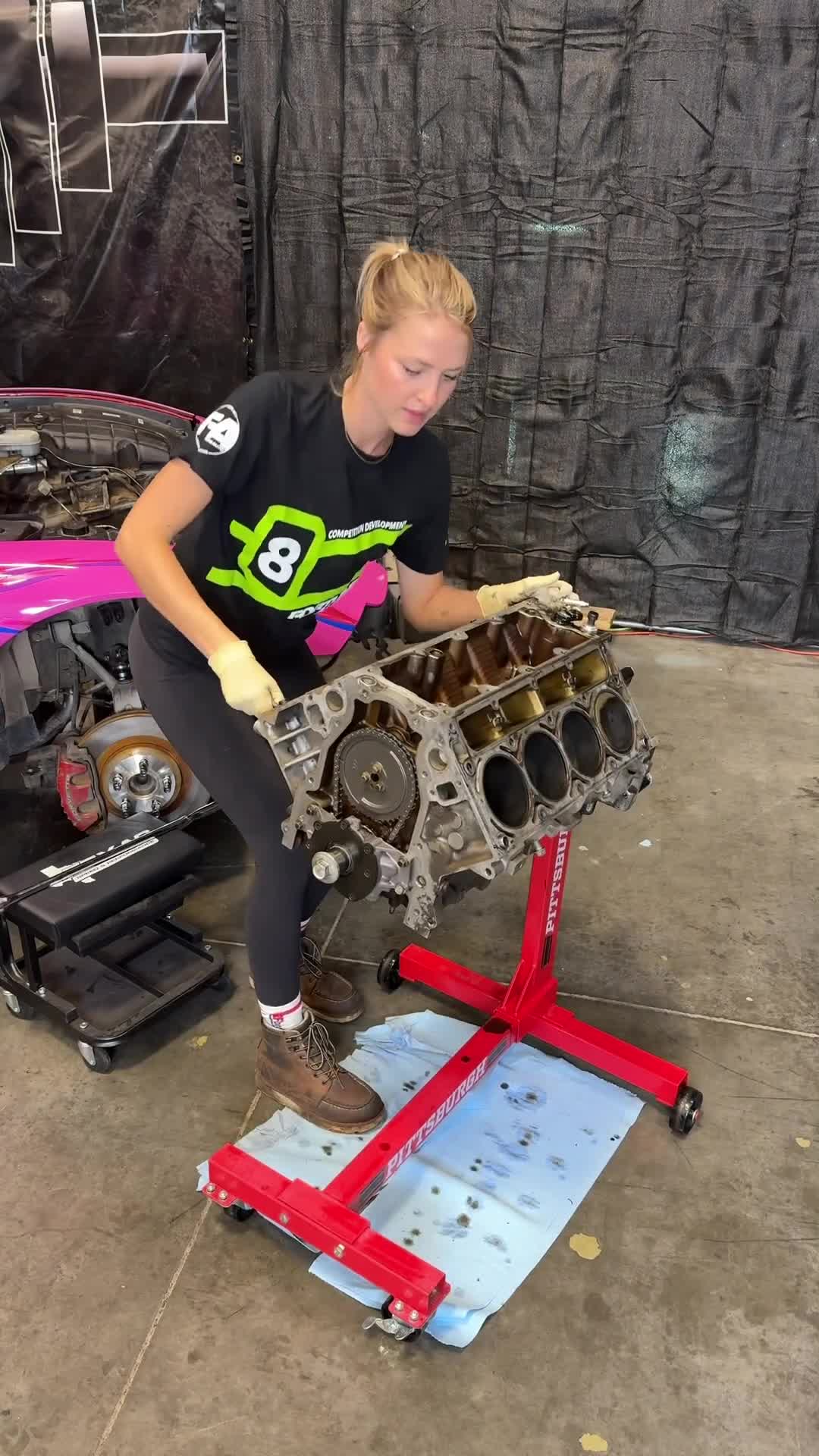 What happens when you turn an engine manually