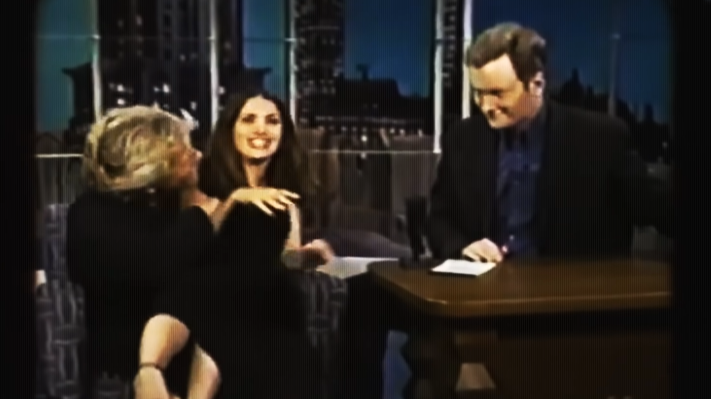 Richard Branson gets creepy with Salma Hayek - Conan snaps "back off"