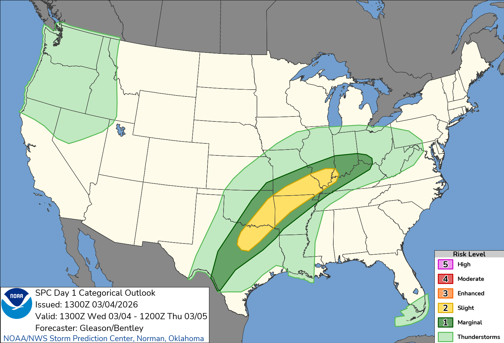 Tornadoes expected in Oklahoma this week. See storm maps