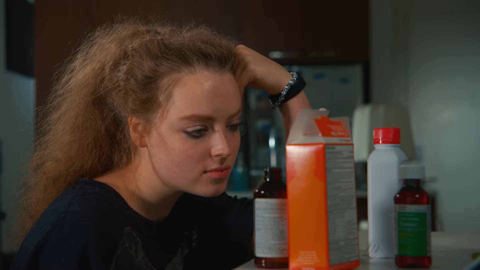 A student drank two bottles of dextromethorphan and her brain shut down