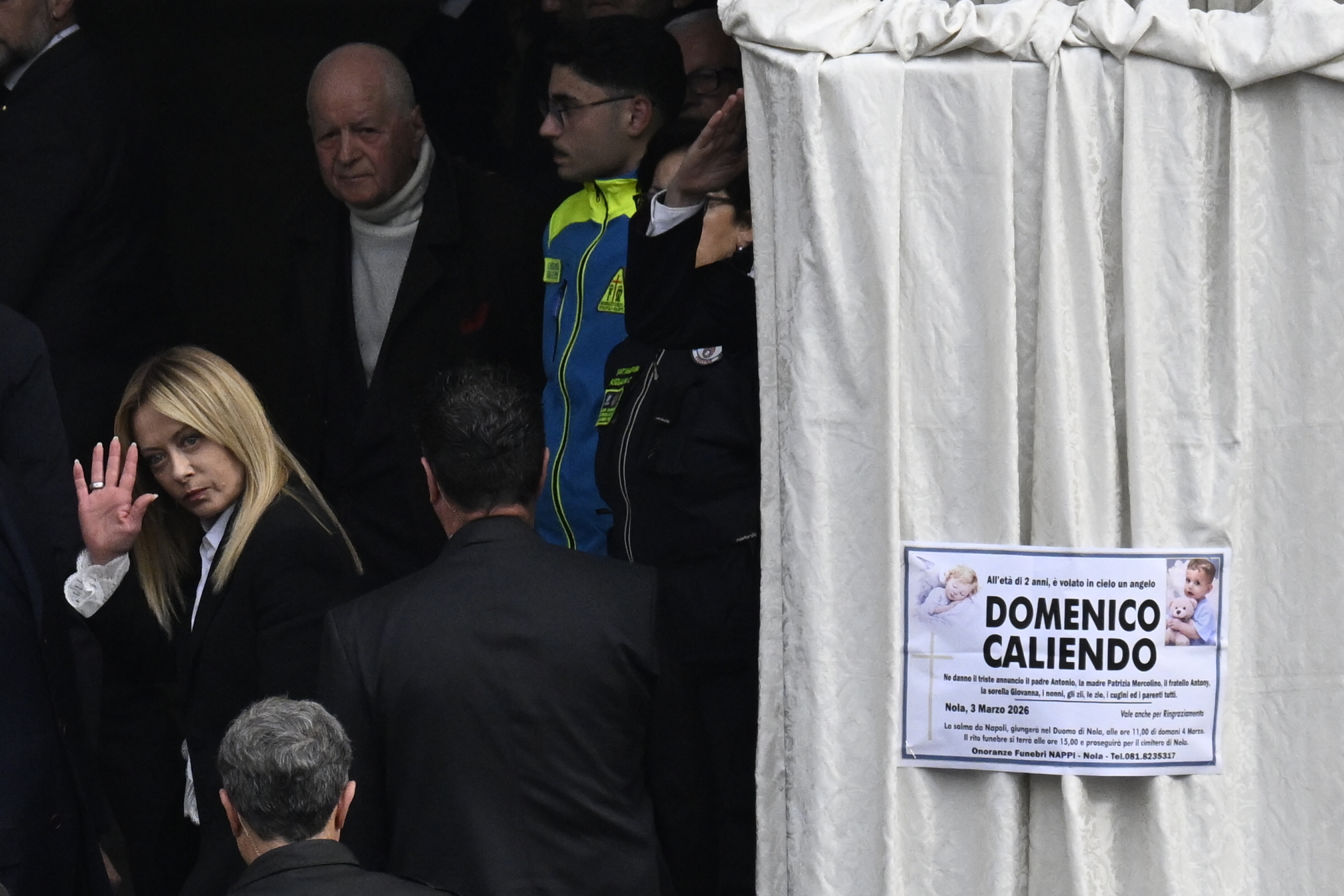 Meloni attends funeral of damaged-heart-transplant boy