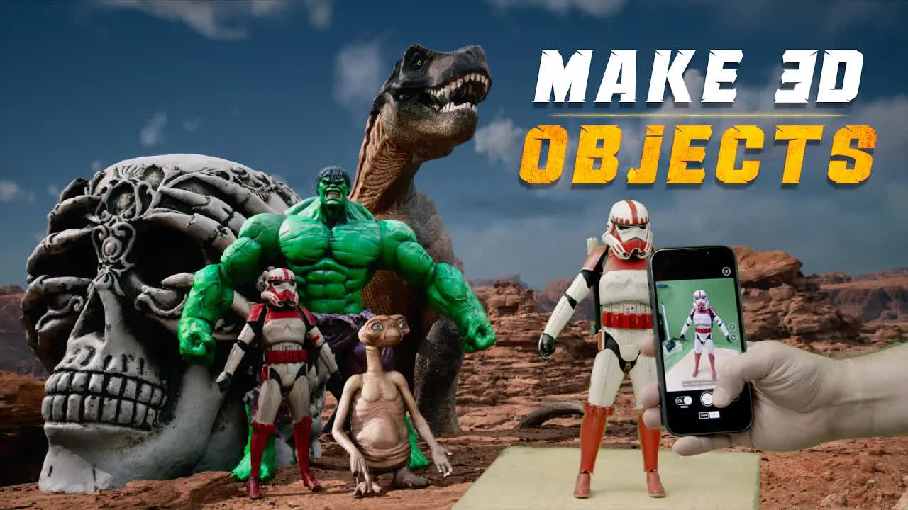 Turn any object into a 3D model using your phone