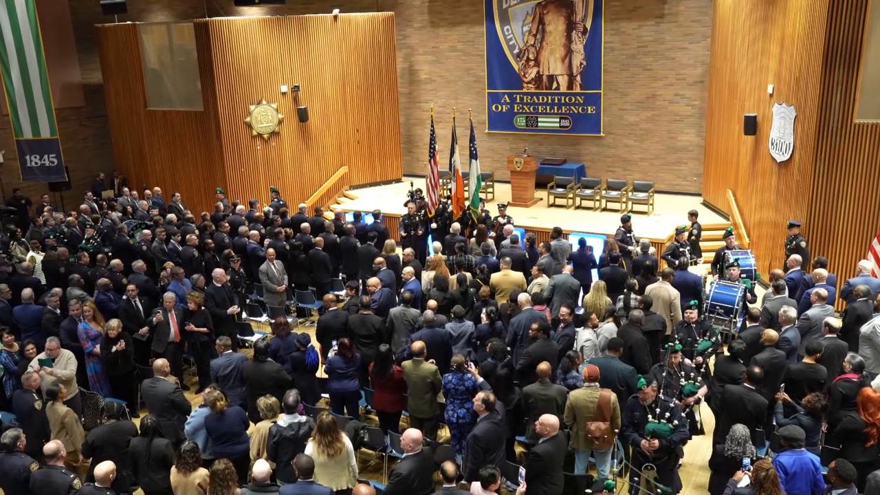 Swearing-in ceremony of co-chief chaplains of NYPD - 68243684