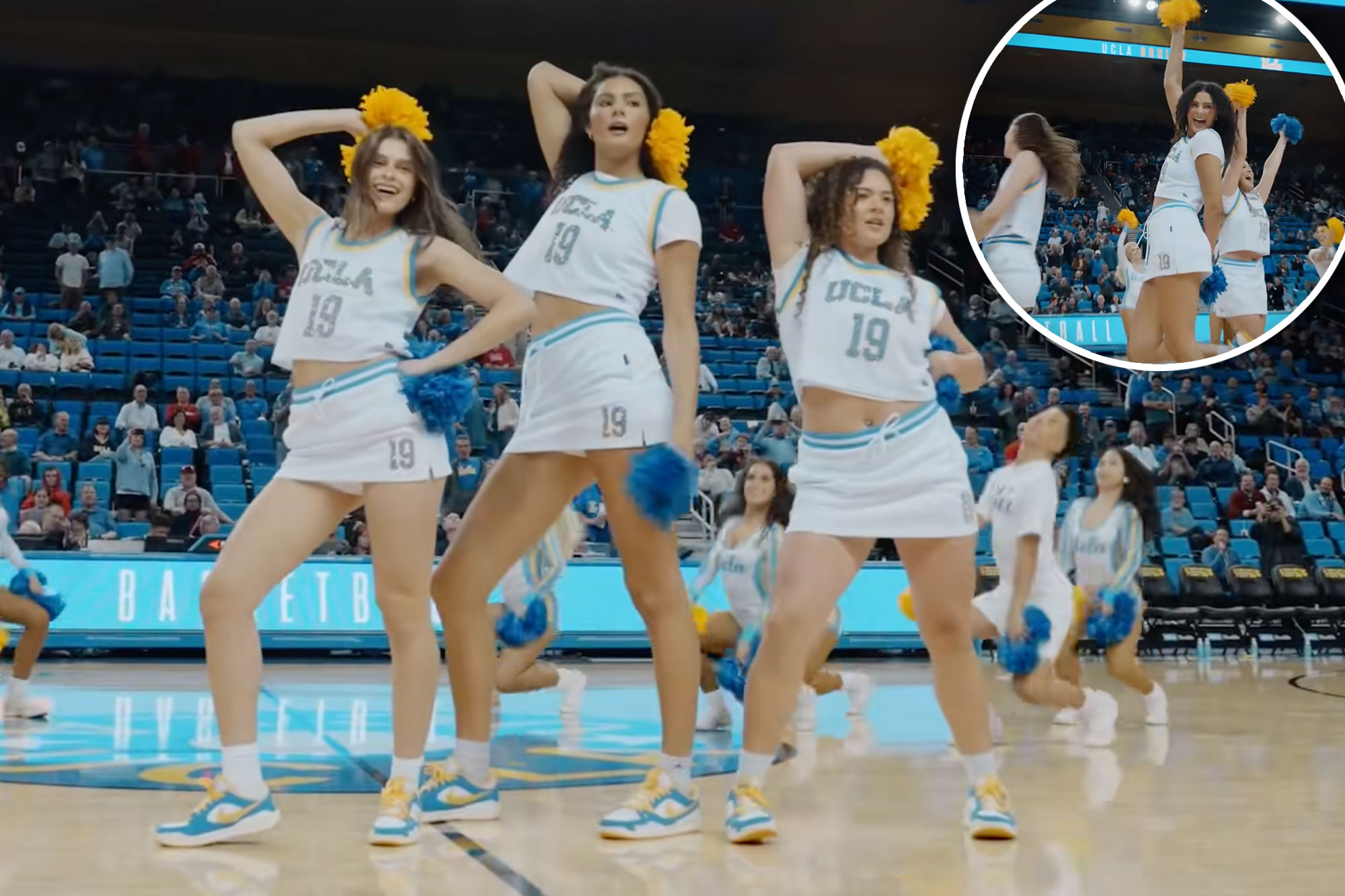 UCLA women’s basketball players wow fans with surprise dance team routine