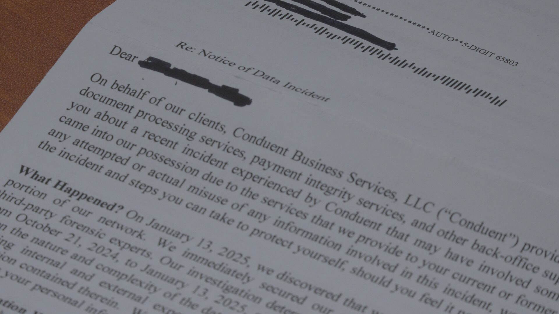On Your Side: Conduent Data Breach: What to do if you got a letter