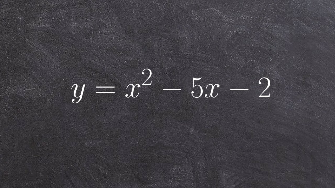 Learn how to use a table to graph a quadratic equation