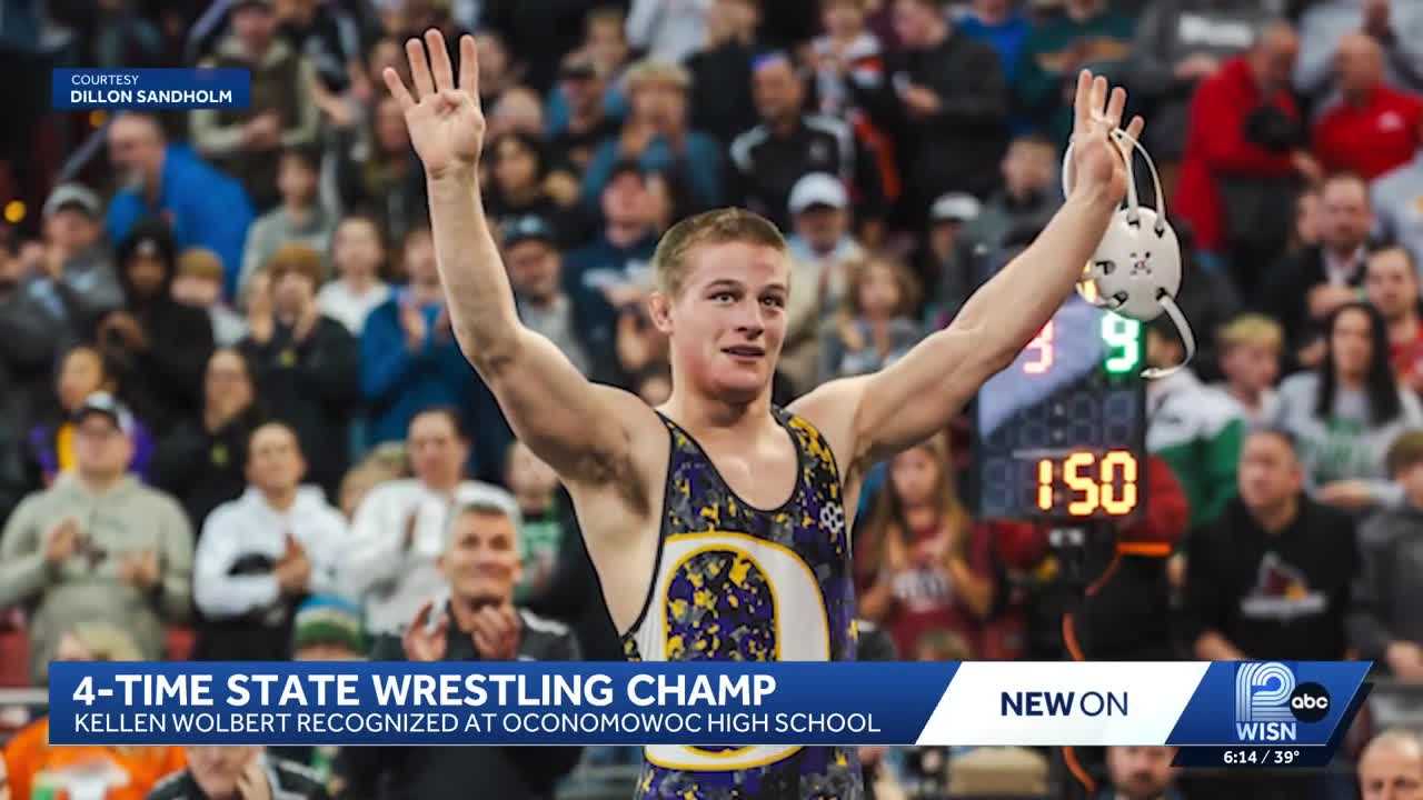 Oconomowoc’s Kellen Wolbert wins fourth state wrestling title