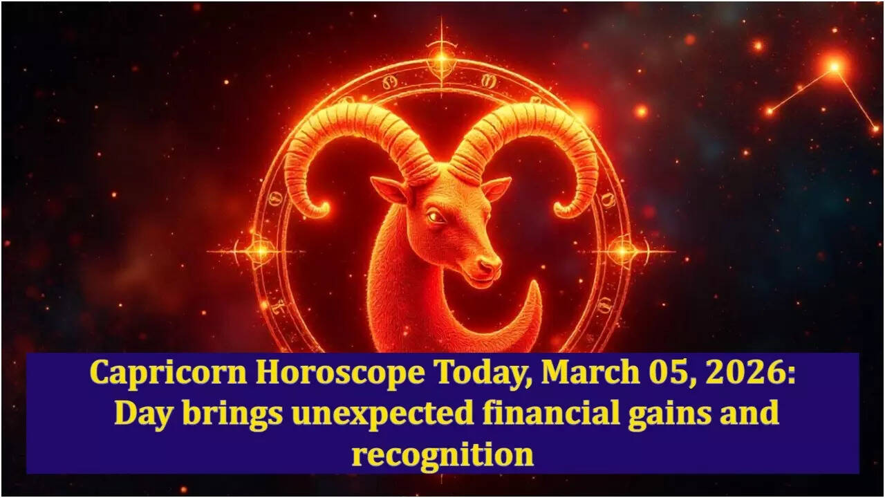 Capricorn horoscope today, March 05, 2026: Day brings unexpected ...