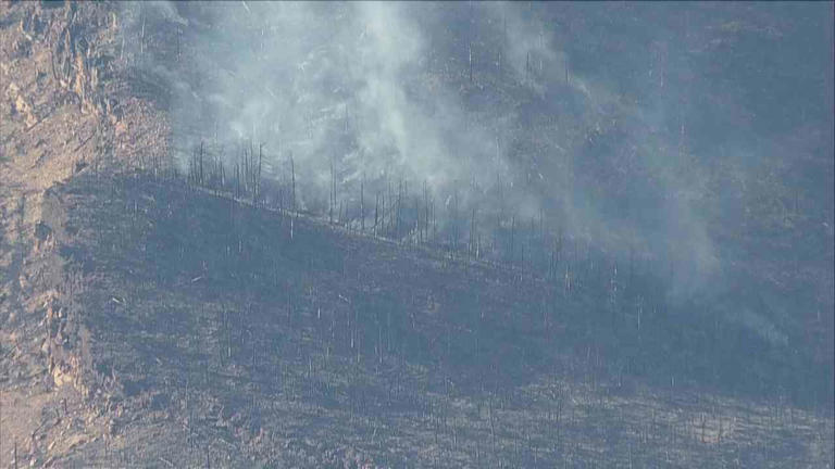 Wildland fire burning west of Longmont in Boulder County