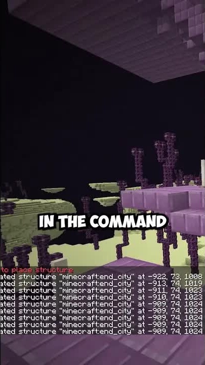 Minecraft's ugliest end city structure generation