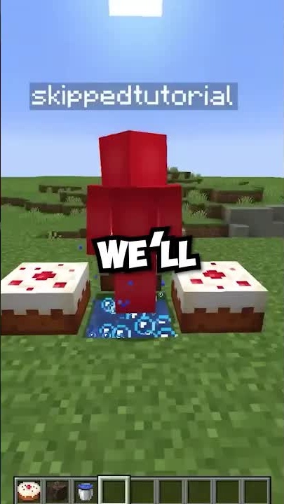 Unbreakable cake trap in Minecraft