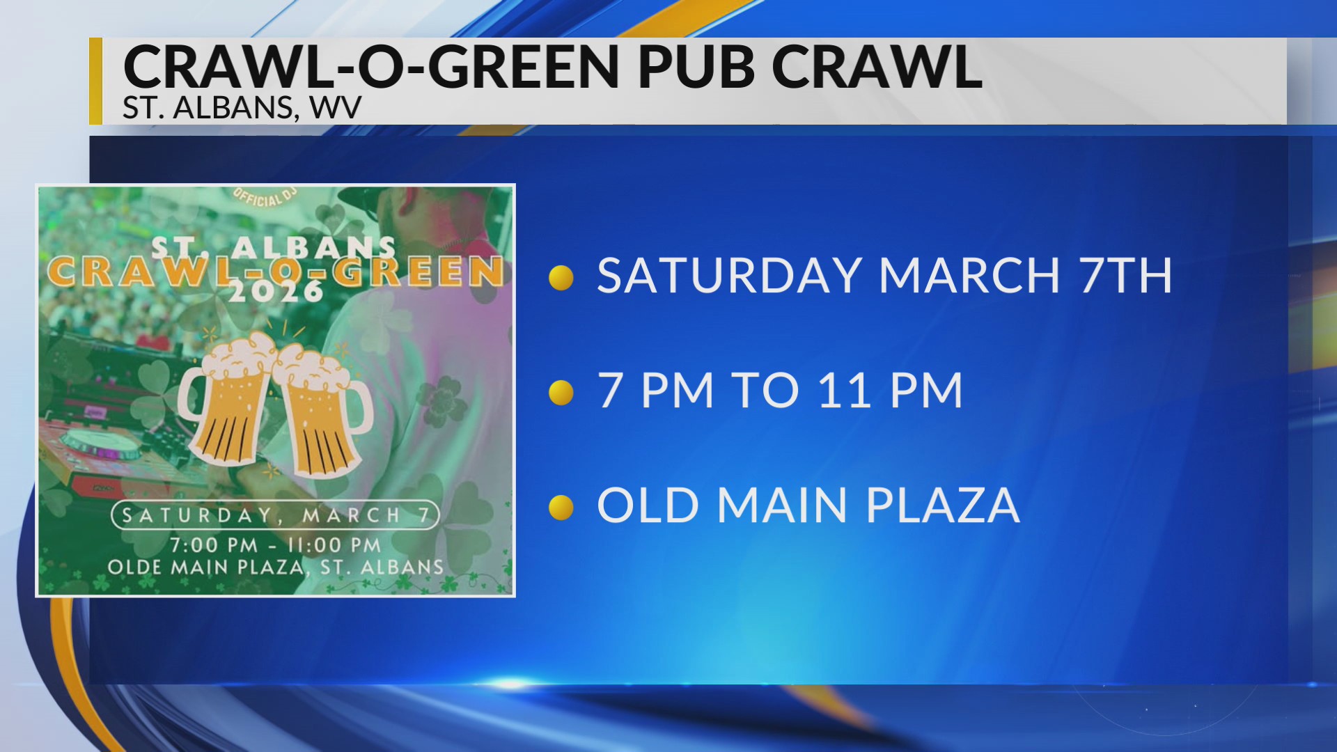 Downtown St. Albans is going green for a good cause