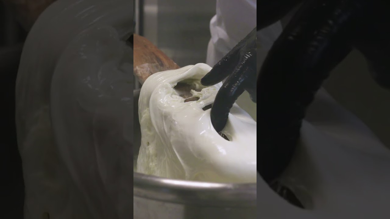 Master cheesemaker shows how burrata is made