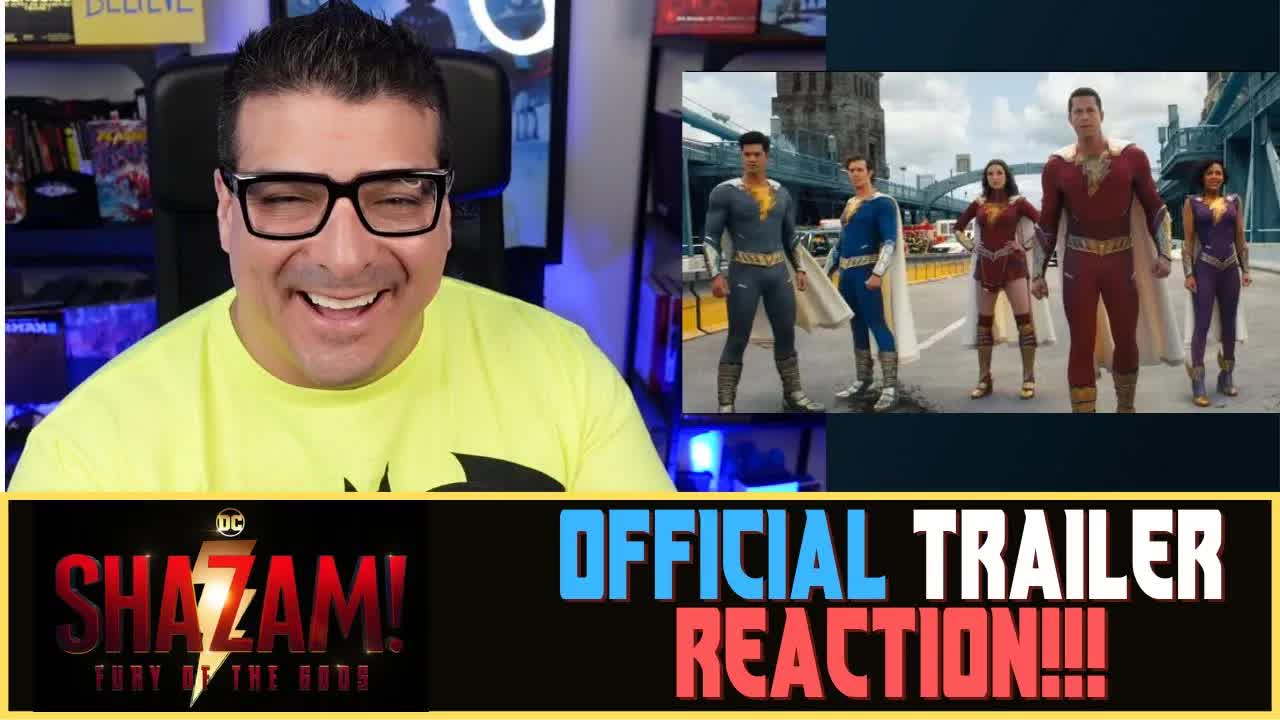 SHAZAM FURY OF THE GODS | OFFICIAL TRAILER REACTION!!! | DC | Warner ...
