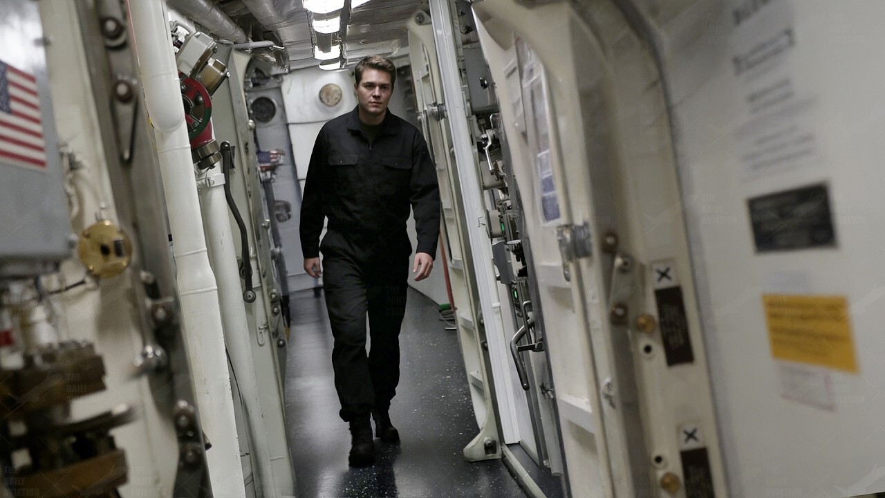 Life aboard US Navy destroyer battling monster waves