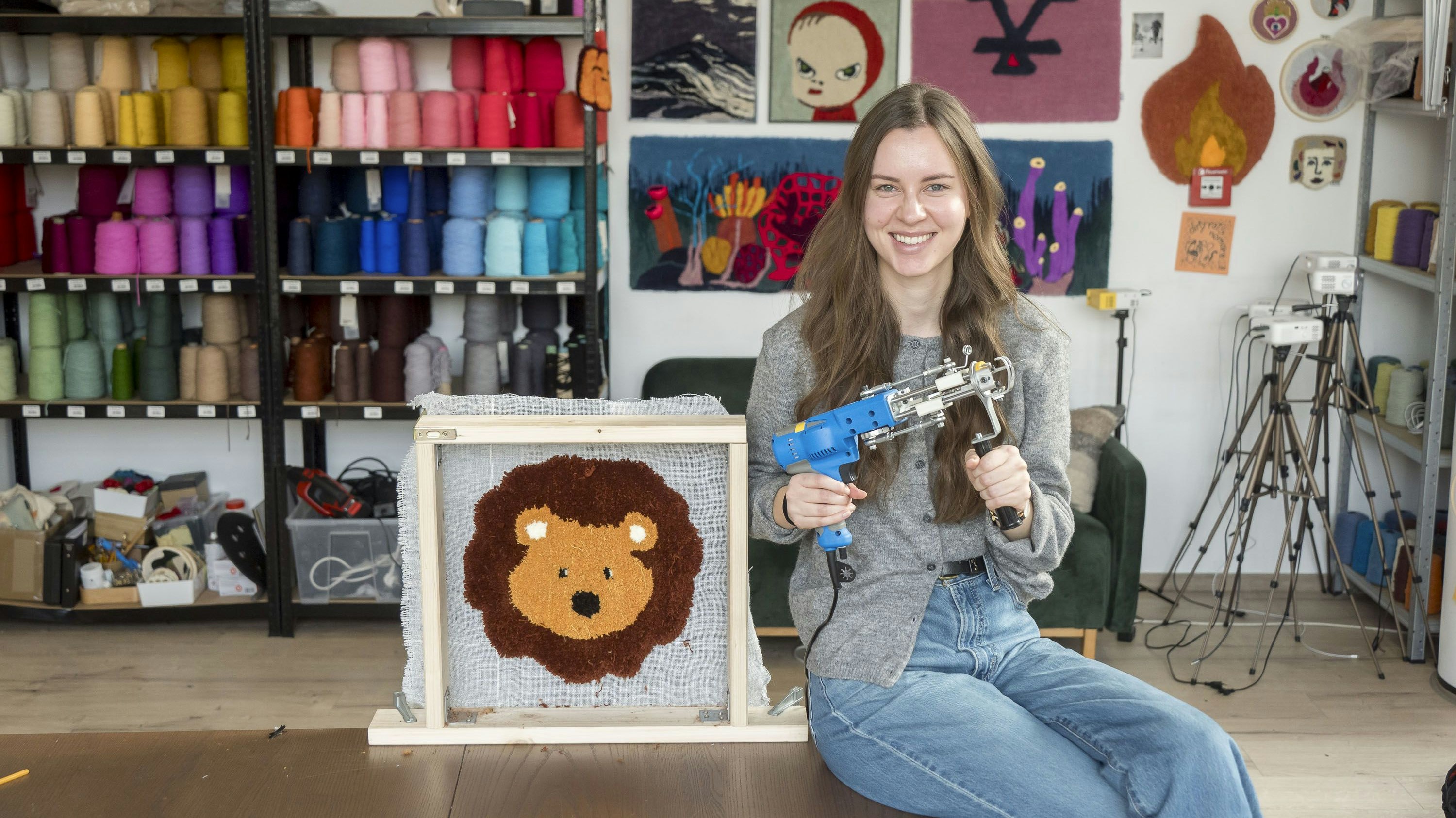 Mit Pistole zum Teppich – "Heute" testet Trend-Workshop