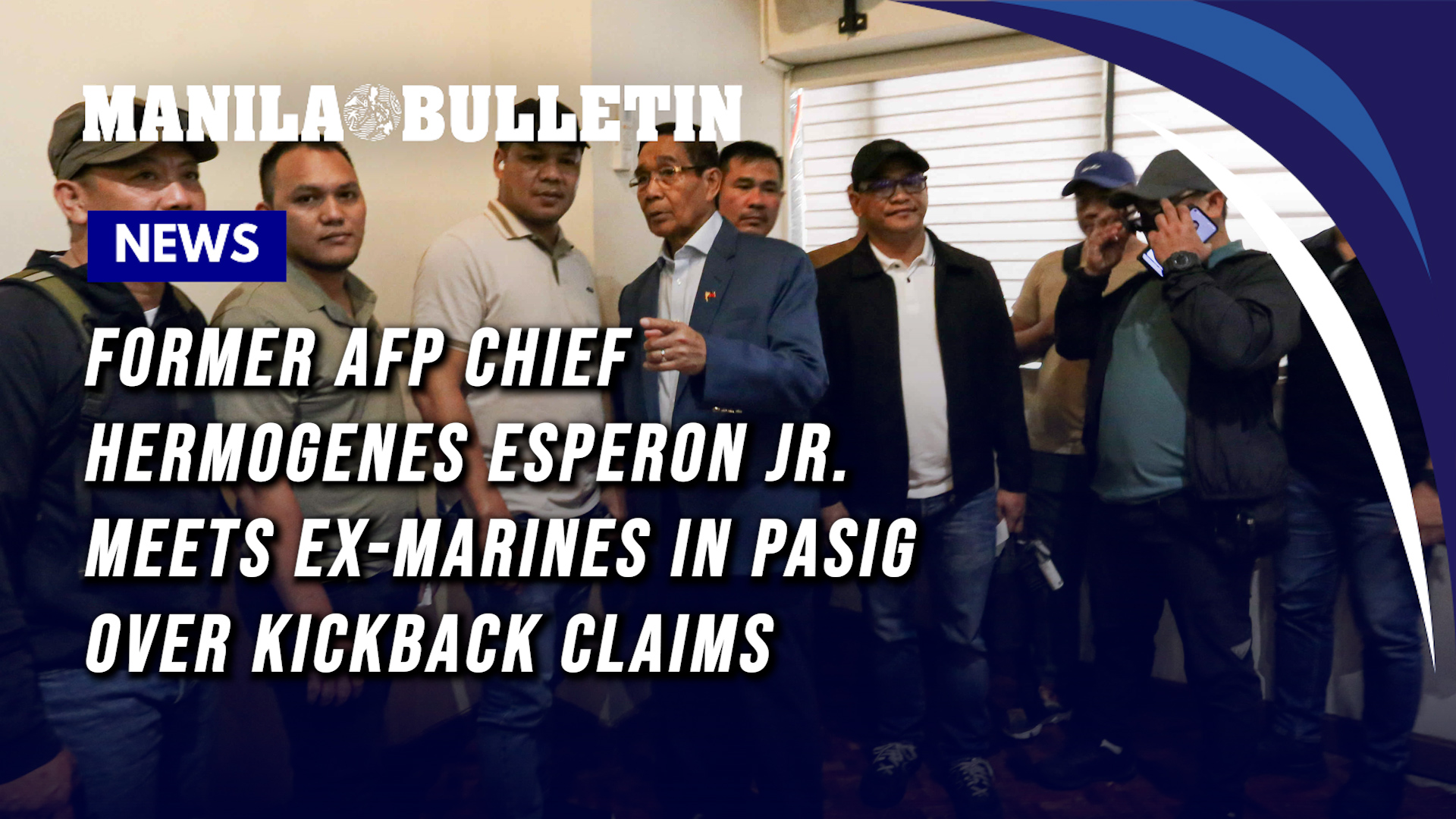 Former AFP chief Hermogenes Esperon Jr. meets ex-Marines in Pasig over ...