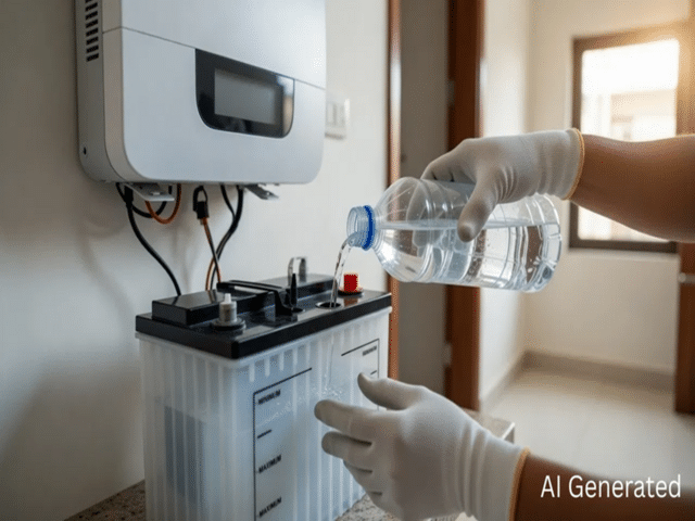 Inverter tips: When should you add water to your inverter battery? Half ...