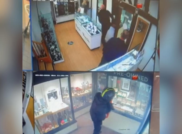 Watch: Terror as Rolex robbers wielding chainsaw smash into jewellers