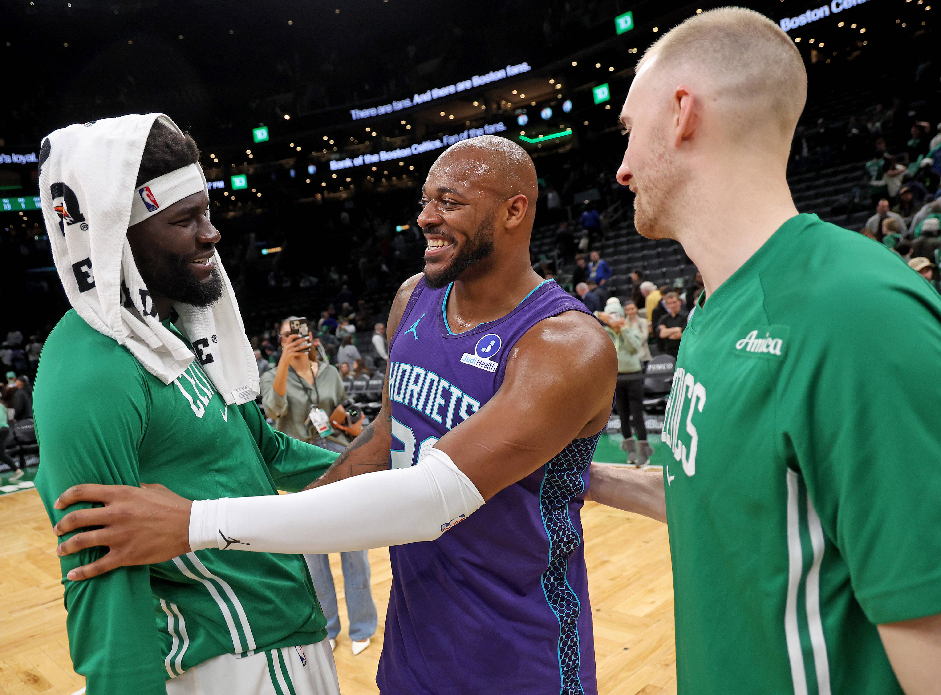 Xavier Tillman reacts to Celtics trade, Boston return