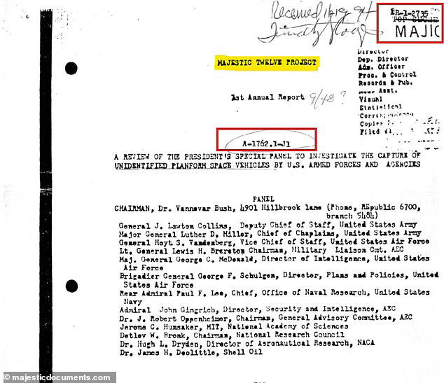 Clues in 'Majestic-12' UFO files the FBI claimed were fake prove alien ...