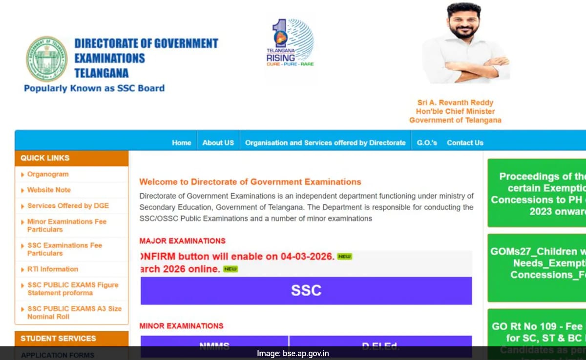 TS SSC hall ticket 2026 (OUT): Download class 10 admit card directly here