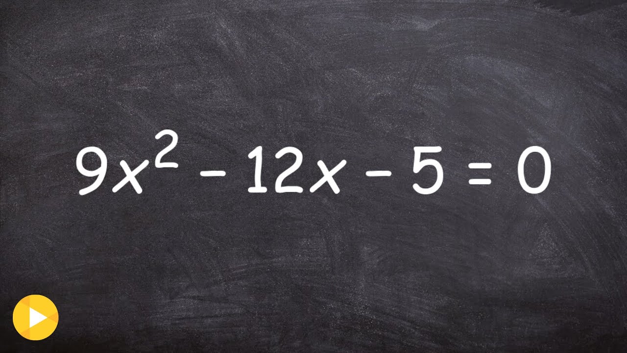 Learn the AC method for factoring and solving a quadratic equation