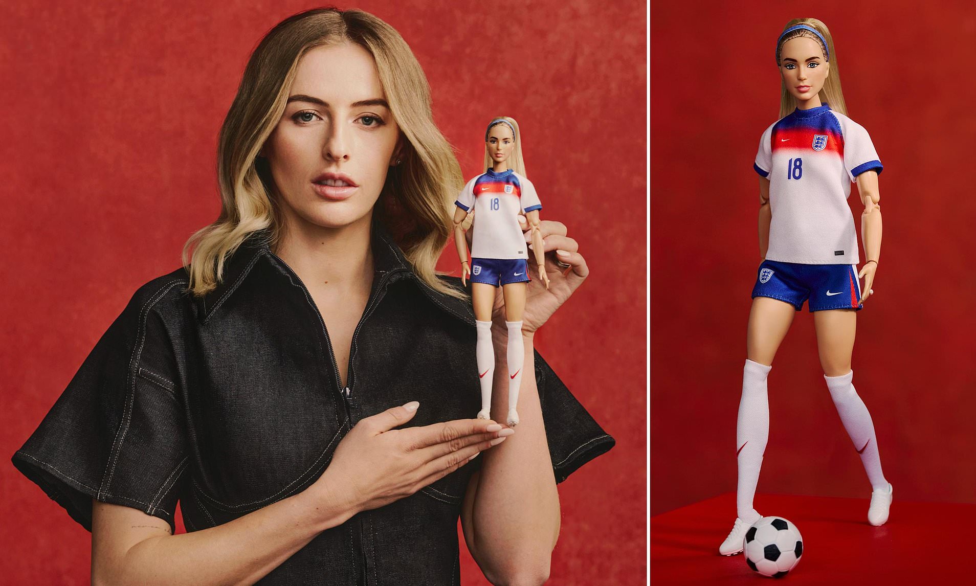 Lionesses' real-life Barbie! Chloe Kelly transformed - so can you ...