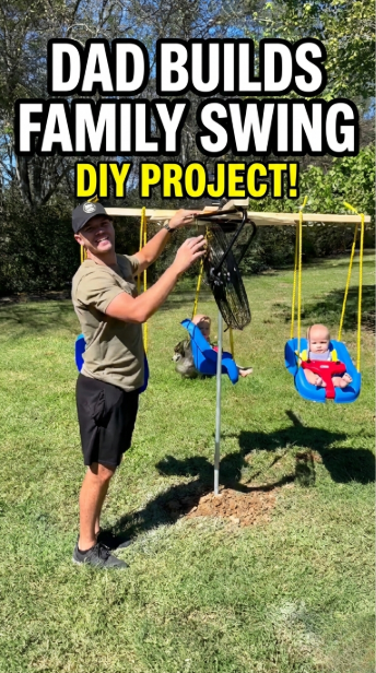 Dad’s DIY swing project for kids outdoor adventure