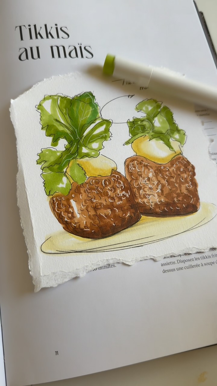 Artistic food sketch ideas that capture culinary passion