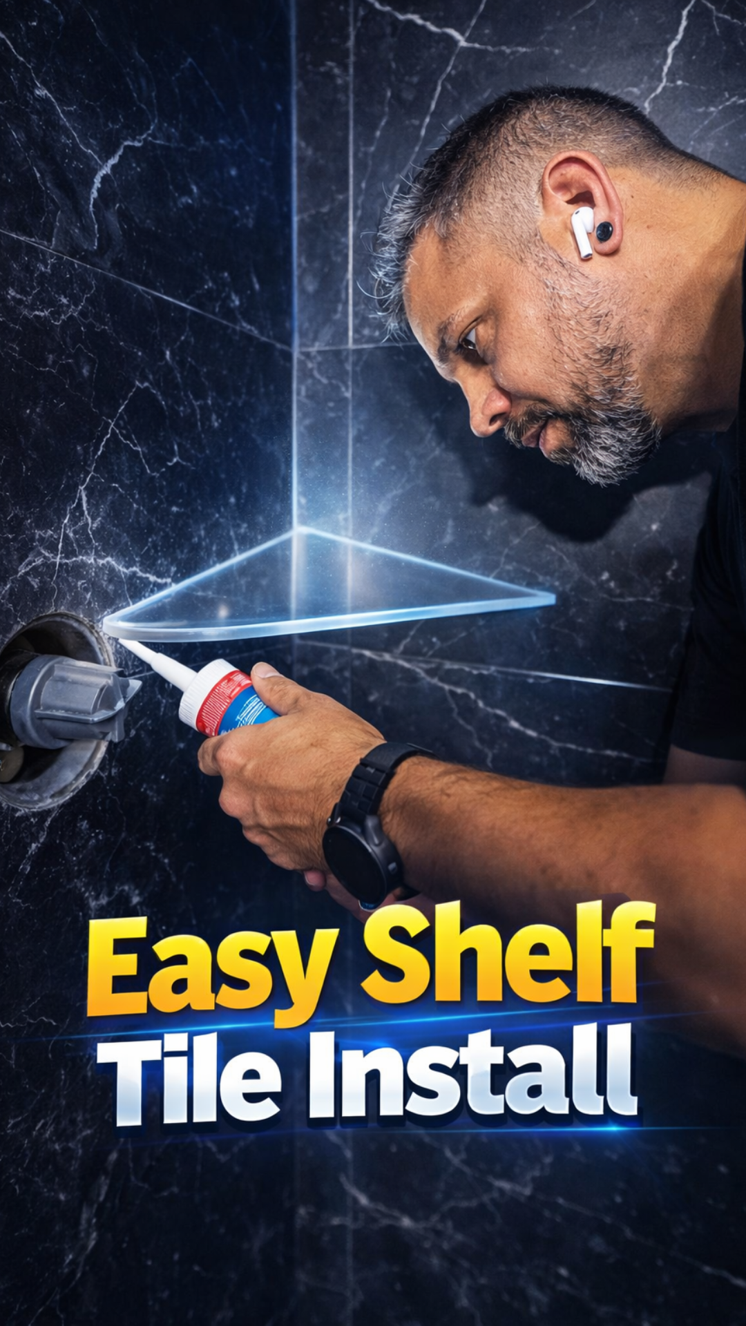 Installing A Shelf With Professional Tile Work Results
