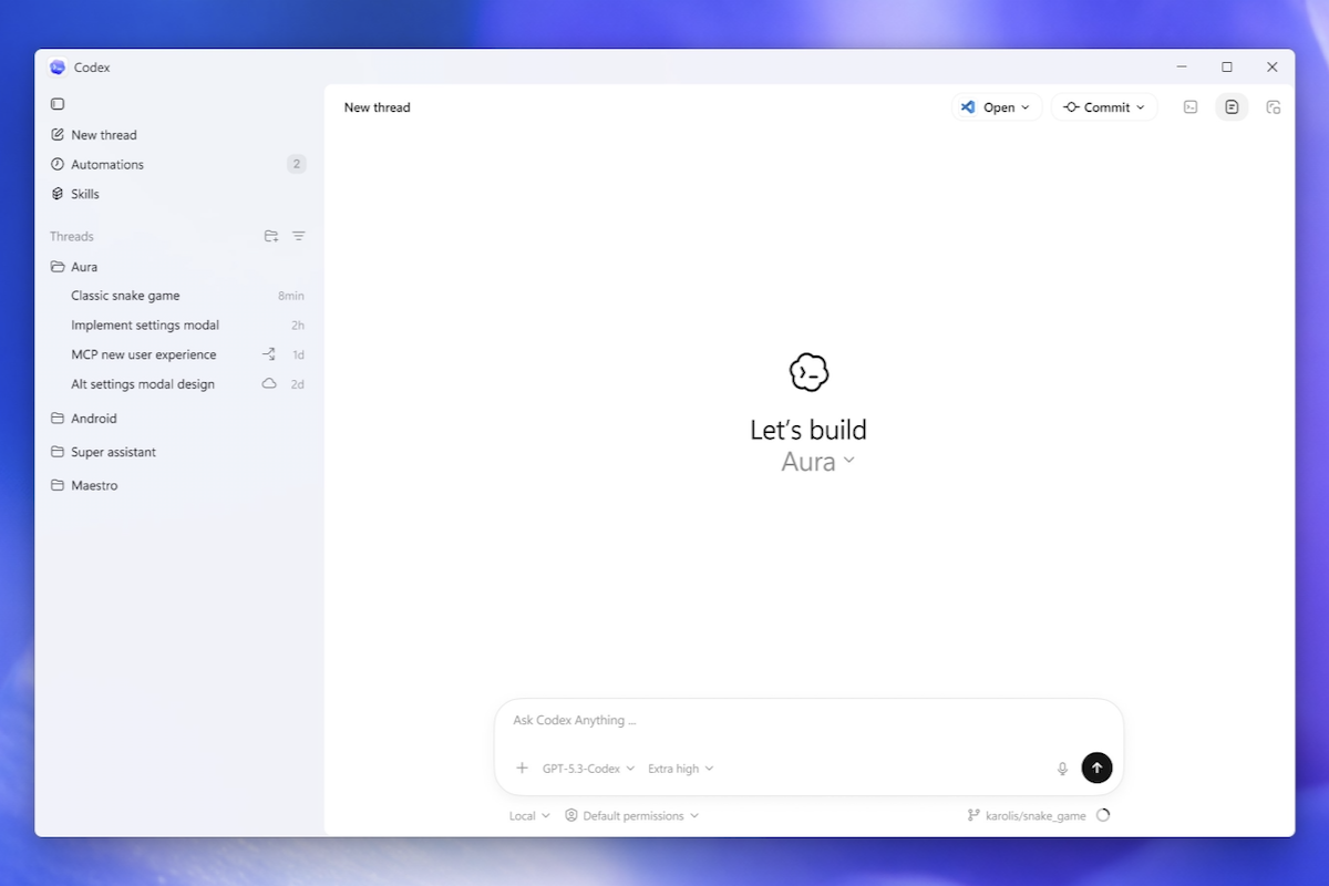 Openai Windows版 Codex やっとリリース