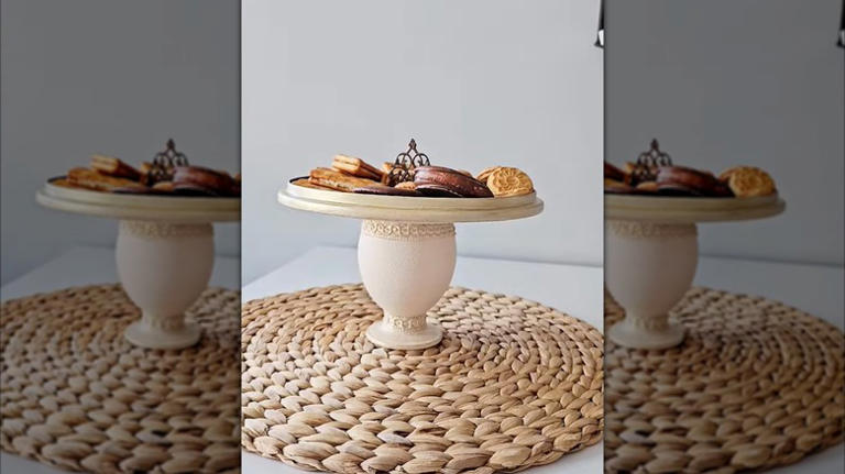 The stunning way to turn an old pot lid into decorative countertop storage