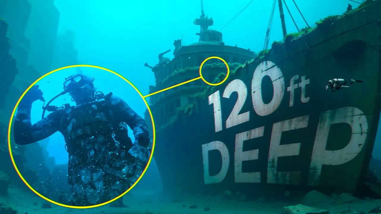 What divers found hidden inside a deep ocean shipwreck