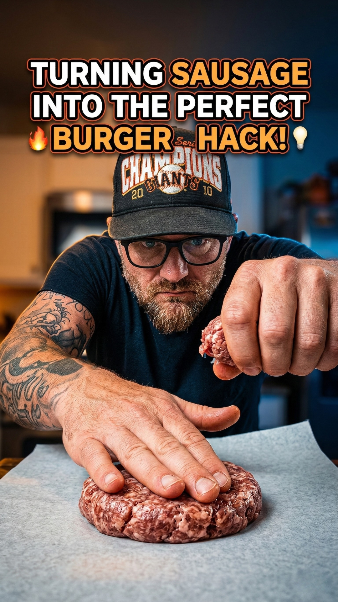 Smash burgers made from sausages: my cooking challenge